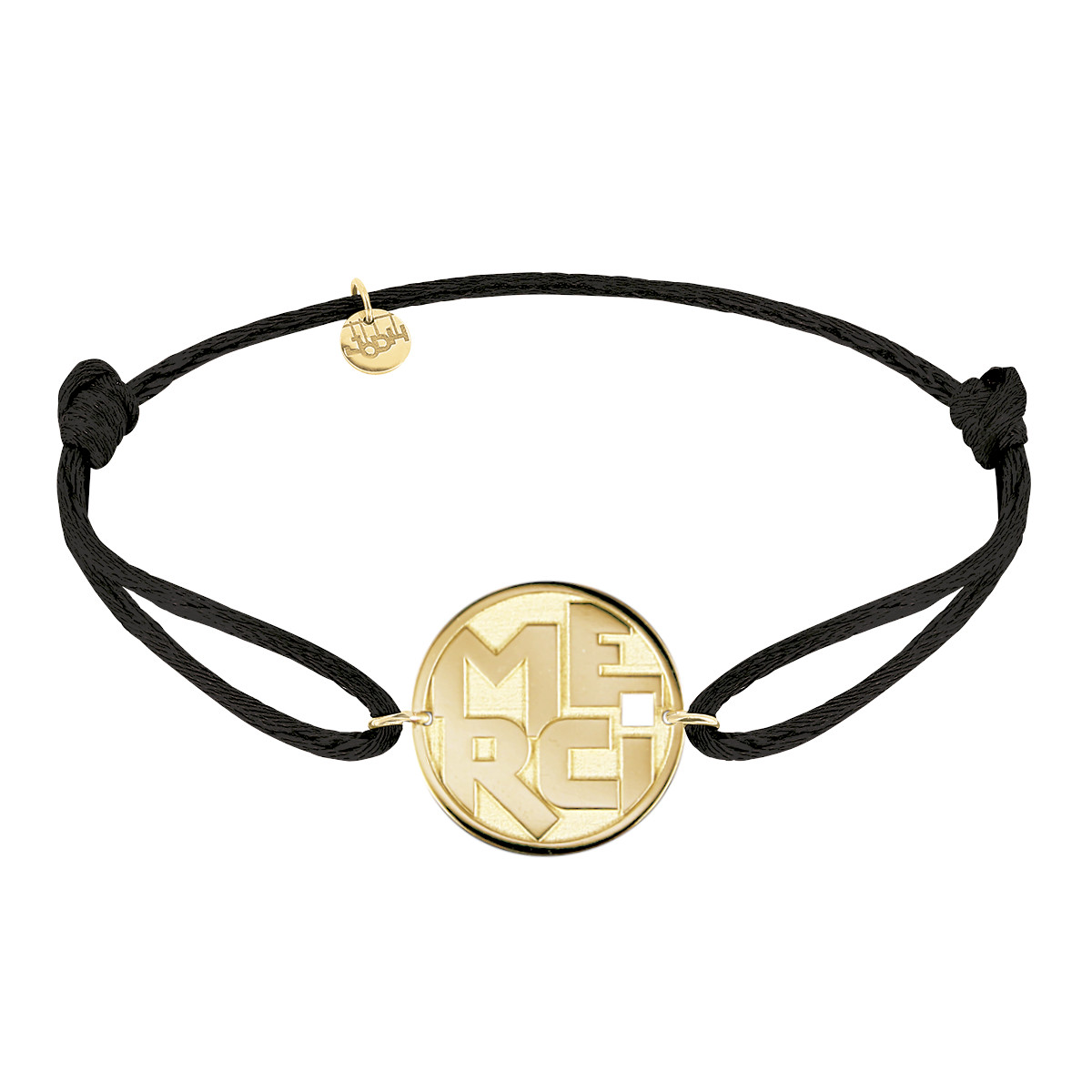 Bracelet cordon Merci - Or / Argent - Maison Jodh
